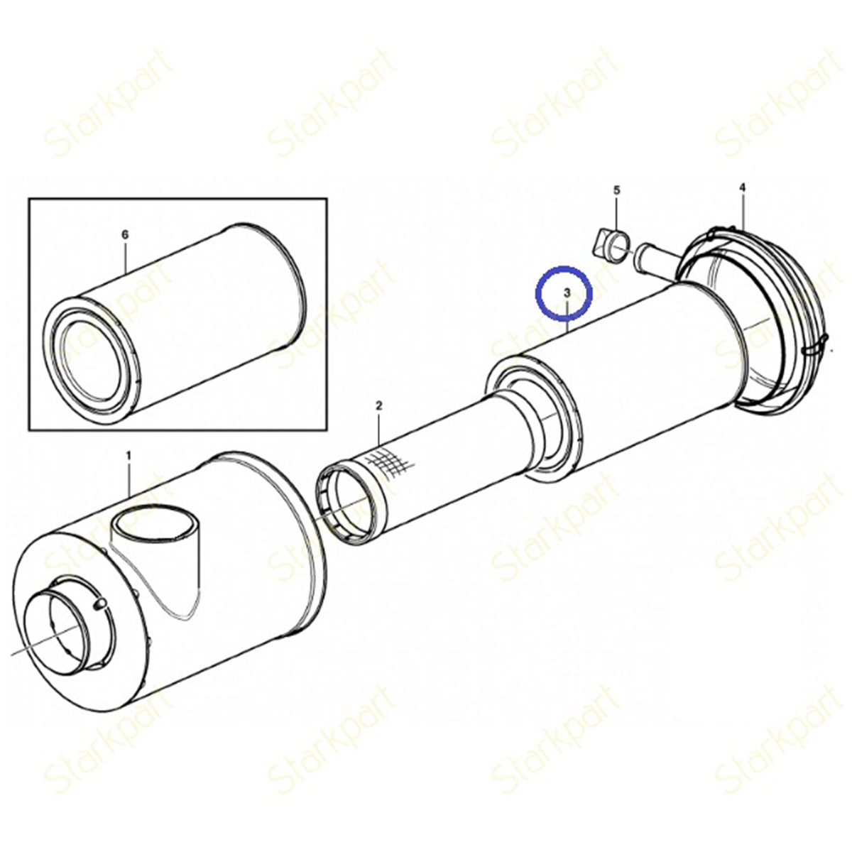 DONALDSON VOLVO OEM 11033996 11120653 AIR FILTER