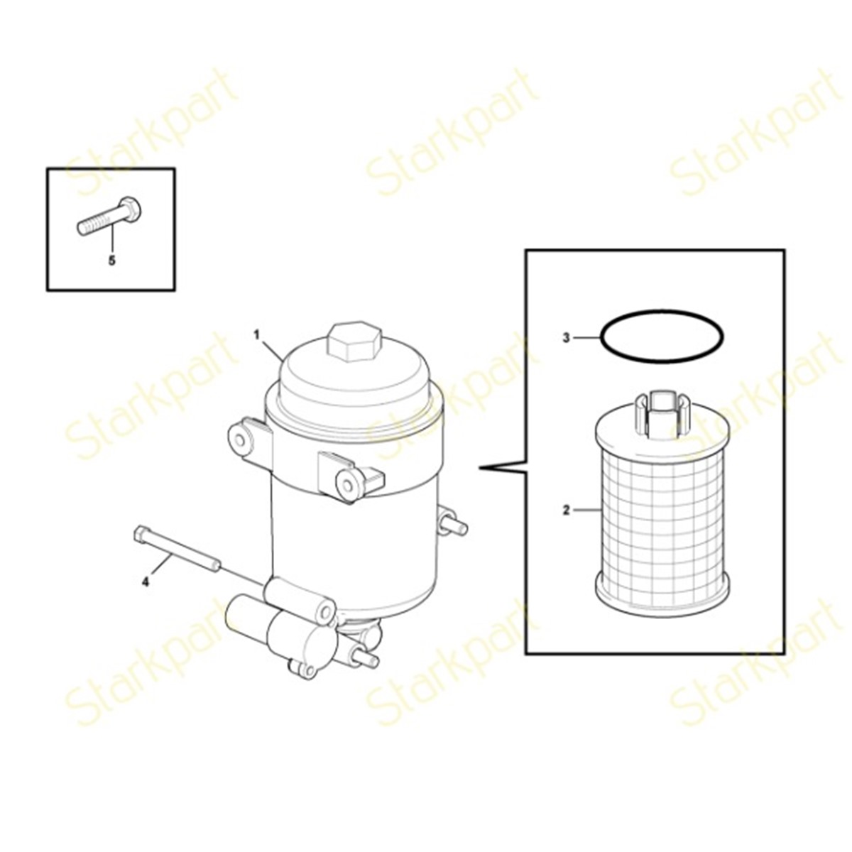 MANN & HUMMEL OEM VOLVO 20998805 FUEL FILTER