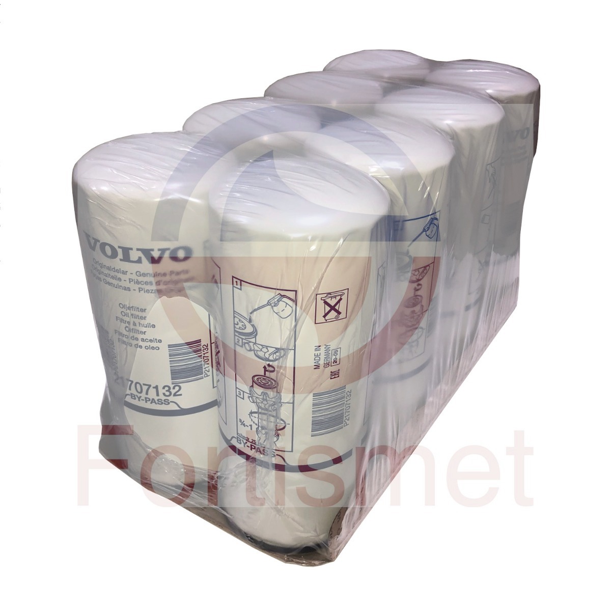 VOLVO VOE21707132 BY-PASS OIL FILTER PACK OF 8