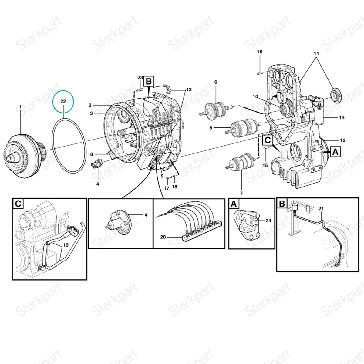 STK-SE8203 TRANSMISSION 0-RING A/N 968203 SEAL