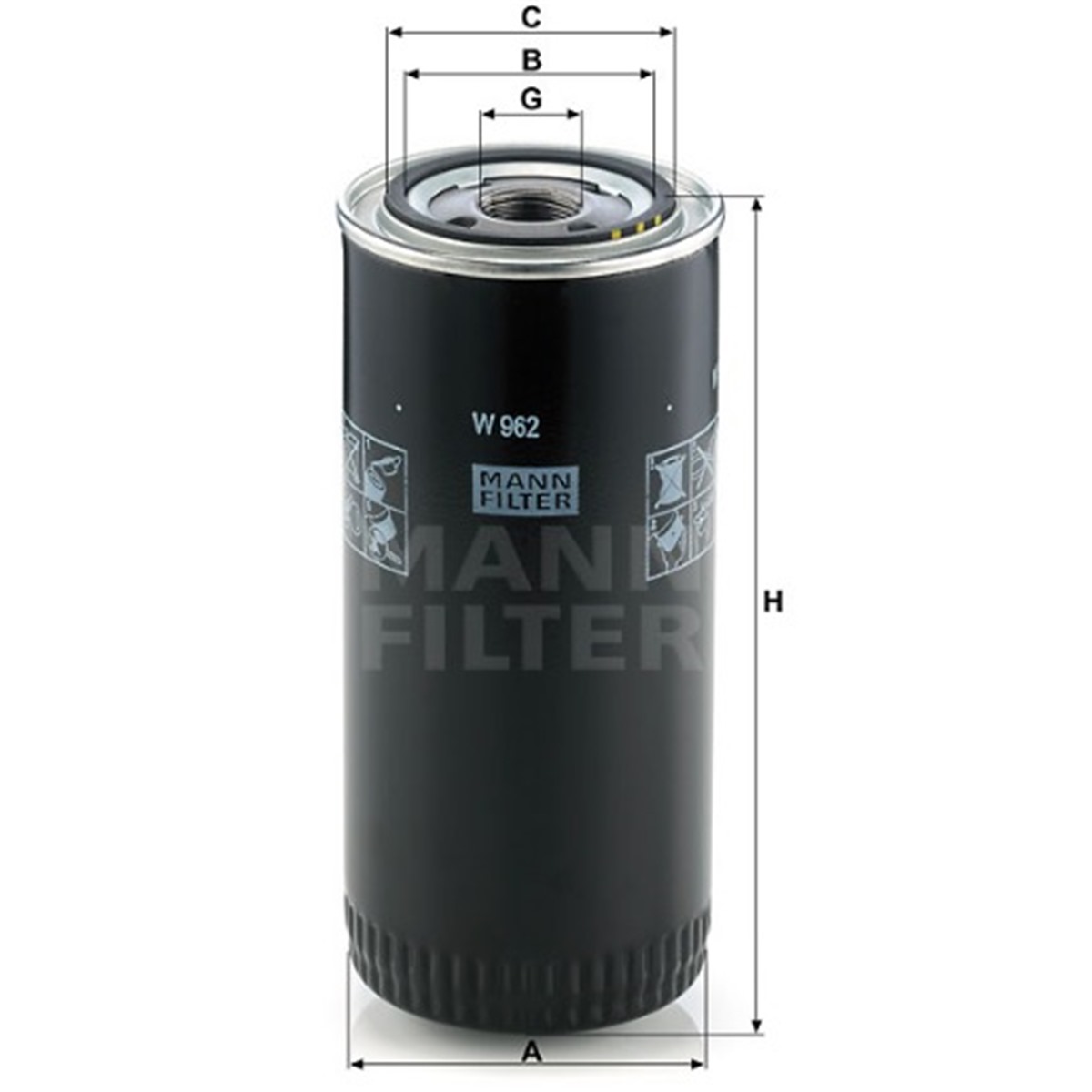 MANN & HUMMEL 3831236 OEM VOLVO OIL FILTER